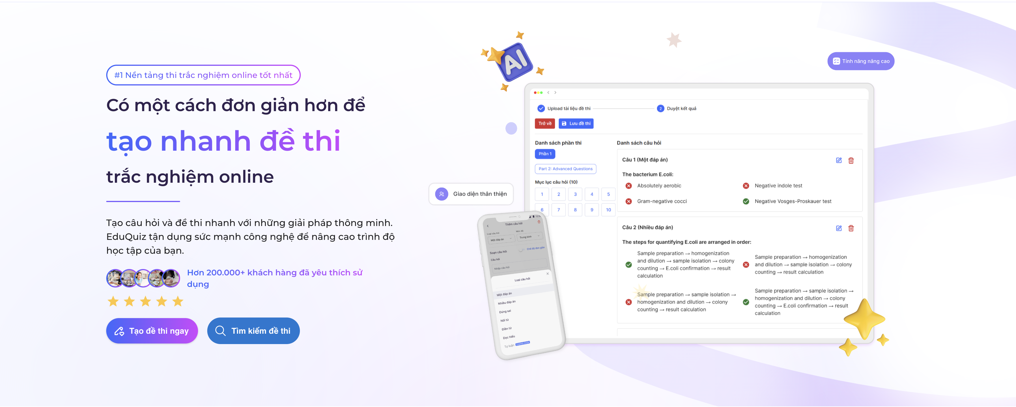 Tải Android App EduQuiz - Ứng dụng thi trắc nghiệm